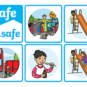 Safe or Unsafe? Sorting Cards for Kids | Twinkl USA