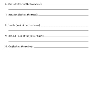 Prepositions I Spy in the Park Worksheets