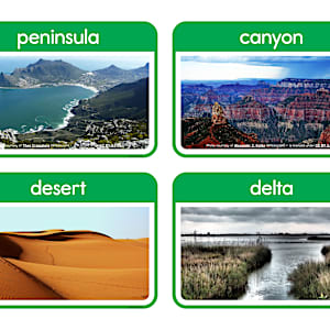Landforms Flash Cards