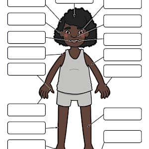 Human Body Parts Activity - Anatomy Labelling Worksheets