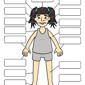Human Body Parts Activity - Anatomy Labelling Worksheets