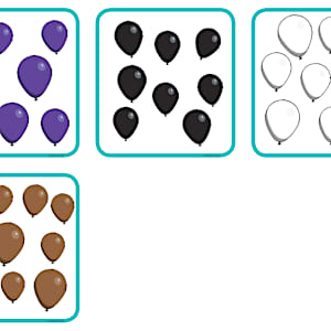 Balloon Match Game | Balloon Themed 1 to 10 Number Activity