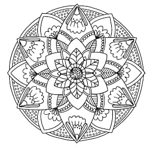 Mandala Themed Mindfulness Colouring Sheets