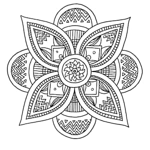 Mandala Themed Mindfulness Colouring Sheets