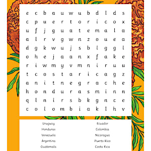 Hispanic Heritage Month Word Search | Printable