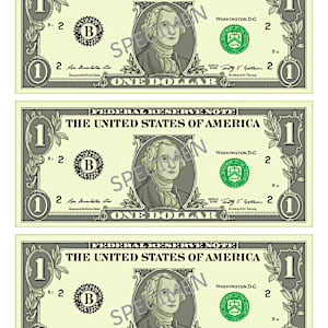 Cash and Coins Dramatic Play Cutouts - Twinkl