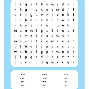 High Frequency Words Wordsearch - Literacy Puzzle - Twinkl