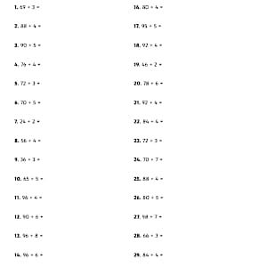 Bus Stop Method Long Division Worksheet