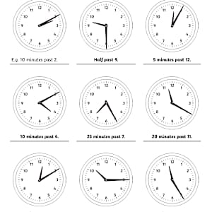 Five-Minute Interval Telling the Time Worksheets | Twinkl