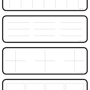 Pencil Control Activity CardsㅣTwinkl