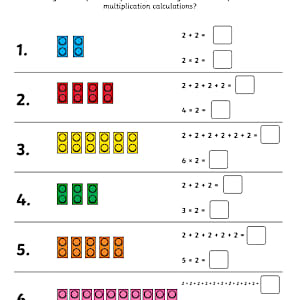 Year 2 Building Bricks Multiplication Activity