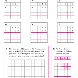 Long Multiplication Worksheets – Build Fluency and Accuracy
