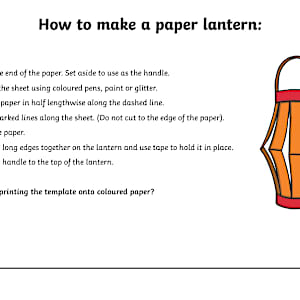 Paper Lantern Craft Template | Primary Arts and Crafts