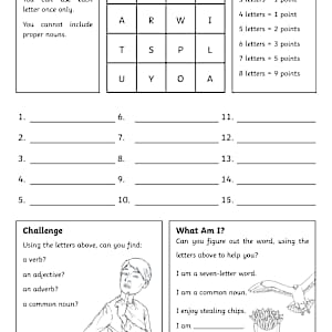 'Find-a-Word' Printable Activity for Kids | Year 3-6