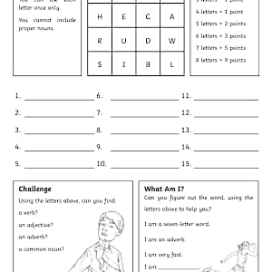 Word-Finding Worksheets | Year 3-6