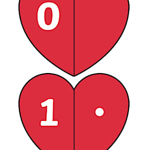 👉 Love Heart Number Matching Activity