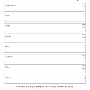 Editable Daily Activity Schedule for Kids