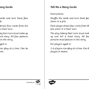 Tell Me a Story Cards