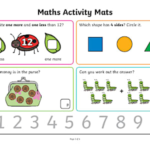 👉 EYFS Maths Activities - ELG Activity Mats