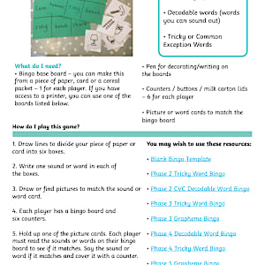 Phonics Games for Every Phase - Primary Resources