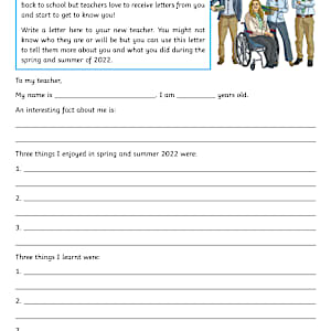 Letter to My New Teacher 2022