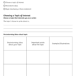 Fifth Grade Essay Writing Template