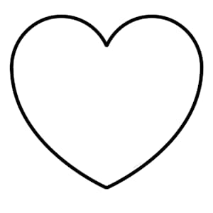 Blank Heart Template - Twinkl Teaching Resource
