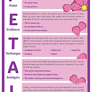 PETAL Paragraph Display Poster | English Resources | Twinkl