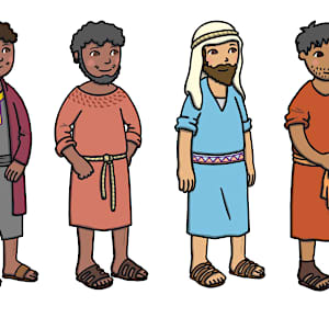 KS1 12 Apostles Stick Puppets