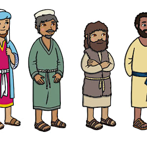 KS1 12 Apostles Stick Puppets