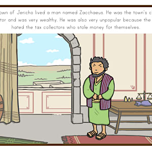 Zacchaeus Sequencing Cards | Christian Ed. | Twinkl USA
