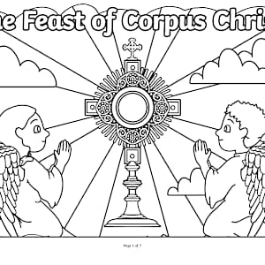The Feast of Corpus Christi Colouring Pages