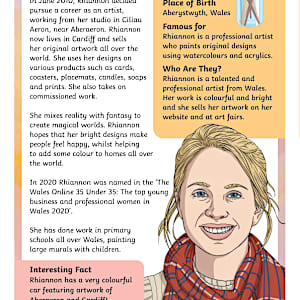 Rhiannon Roberts Fact File | Twinkl Resources | Wales