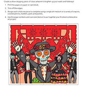 Day of the Dead Collaborative Art Pack | Twinkl