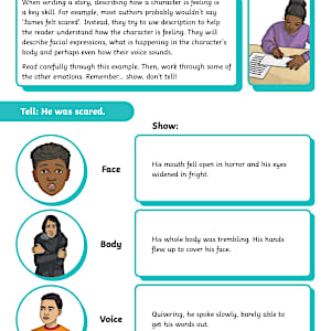 Show, Don't Tell Writing Activity (Ages 7 - 11)