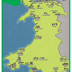 Castles of Wales Map | Welsh Landmarks - Twinkl