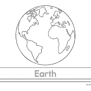 Printable Earth Day Coloring Page Worksheet | Twinkl USA
