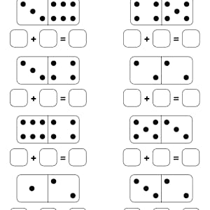 Domino Addition Activity Sheet