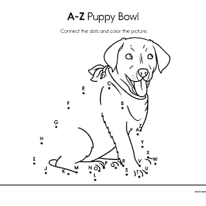 Puppy Dot to Dot Activities | Printables for Kids | Twinkl