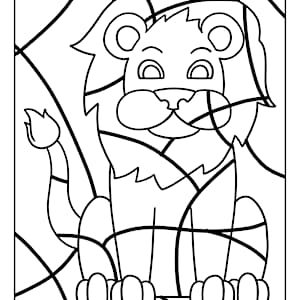 Cubism Coloring Worksheet