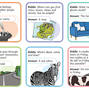 Story Riddles Flashcards – Twinkl