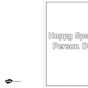 Special Person Day Card