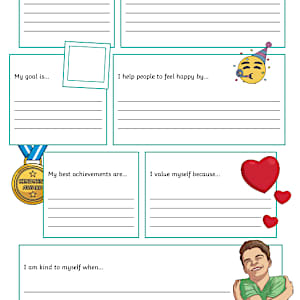 My Positive Sense of Self | Positive Thinking Activities
