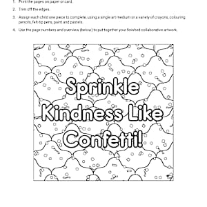 FREE Sprinkle Kindness Like Confetti! Collaborative Art Pack | Class ...