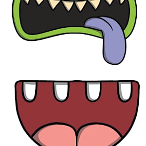 Easy Halloween Printable Monster Mouths | Twinkl Party