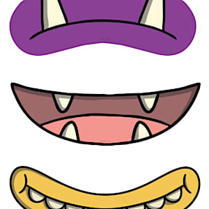 Easy Halloween Printable Monster Mouths | Twinkl Party