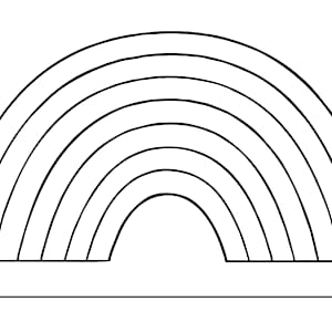 Blank Rainbow Template
