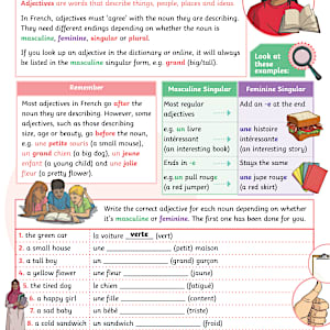 👉 French: Adjectives Activity Sheet