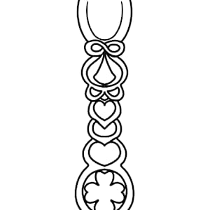 Love Spoons Wales Colouring Sheets - Twinkl Cymru
