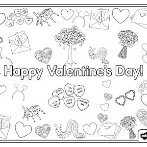 Printable Valentine's Day Coloring Sheets | Twinkl USA